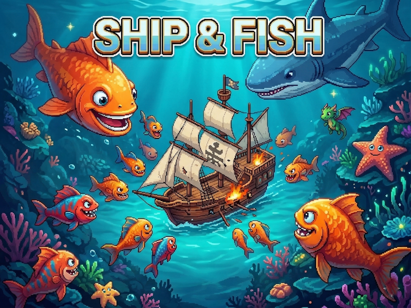Ship & Fish 🕹️ Igraj na spletu pri SGameS
