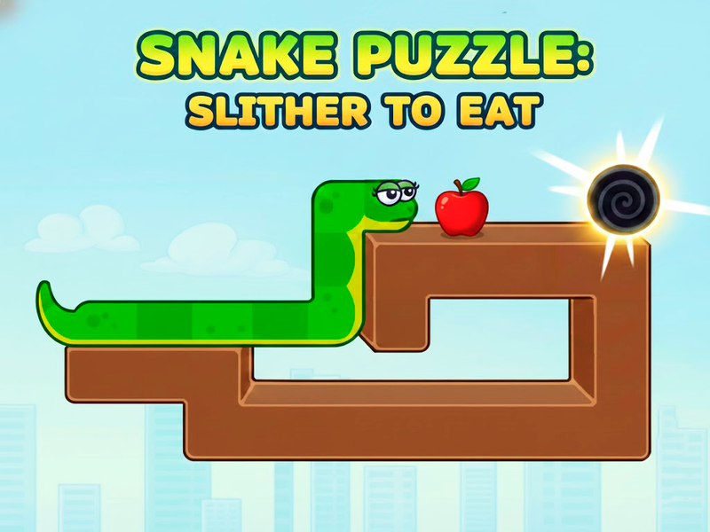 Snake Puzzle: Slither to Eat 🕹️ Igraj na spletu pri SGameS